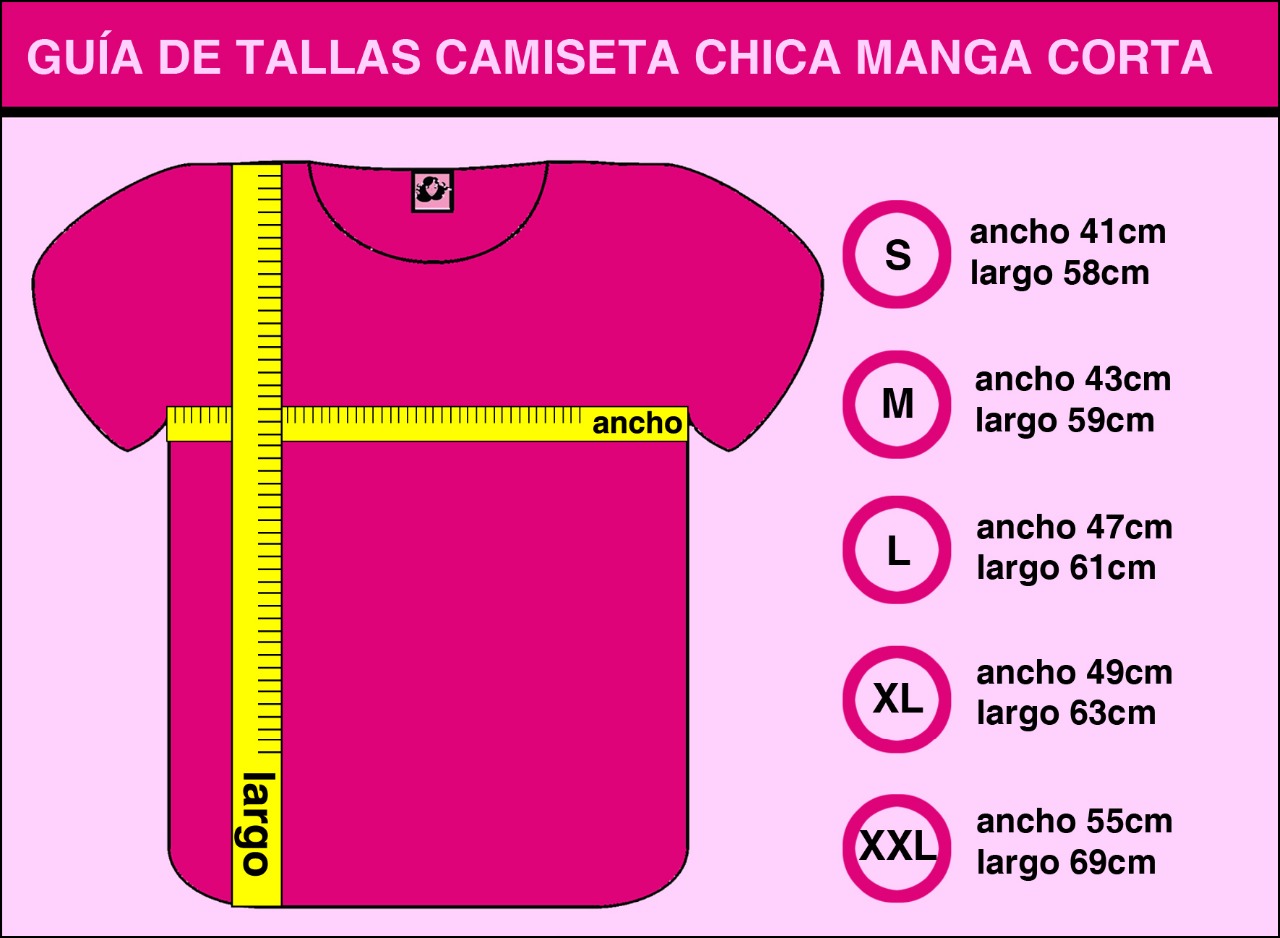 Guia de tallas :: camisetastatuajes